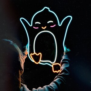 Penguin LED Neon Sign | Animal Wall Decor, Bedroom Decor Teens, Bright ...
