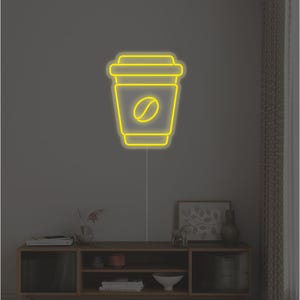Coffee Cup Neon Sign for Business and Home Bar - Coffee Lover Gift - Etsy