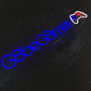 Personalized Custom Gameroom LED Neon Sign | Gamer Tag Light | Gaming ...