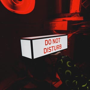 Do Not Disturb Sign | Table and Wall Light Box | Recording Studio Art ...