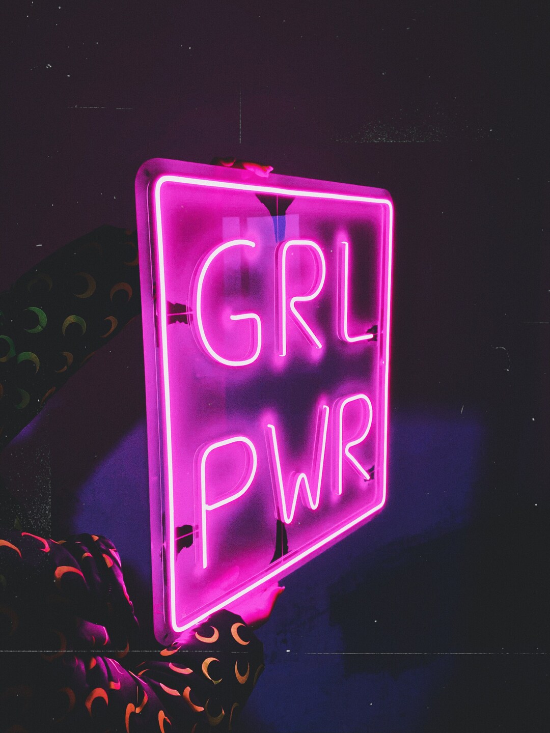 Girl Power LED Neon Sign GRL PWR Wall Decor Personalised Size and ...