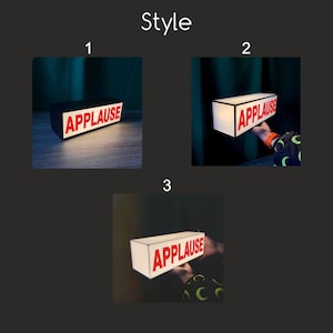 Applause Sign | Table and Wall Light Box | Table Decor | Illuminated ...