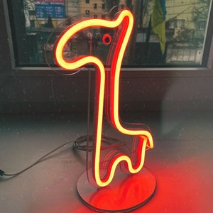Giraffe Table Lamp | Bright LED Neon Sign for Kids' Bedroom & Safari ...