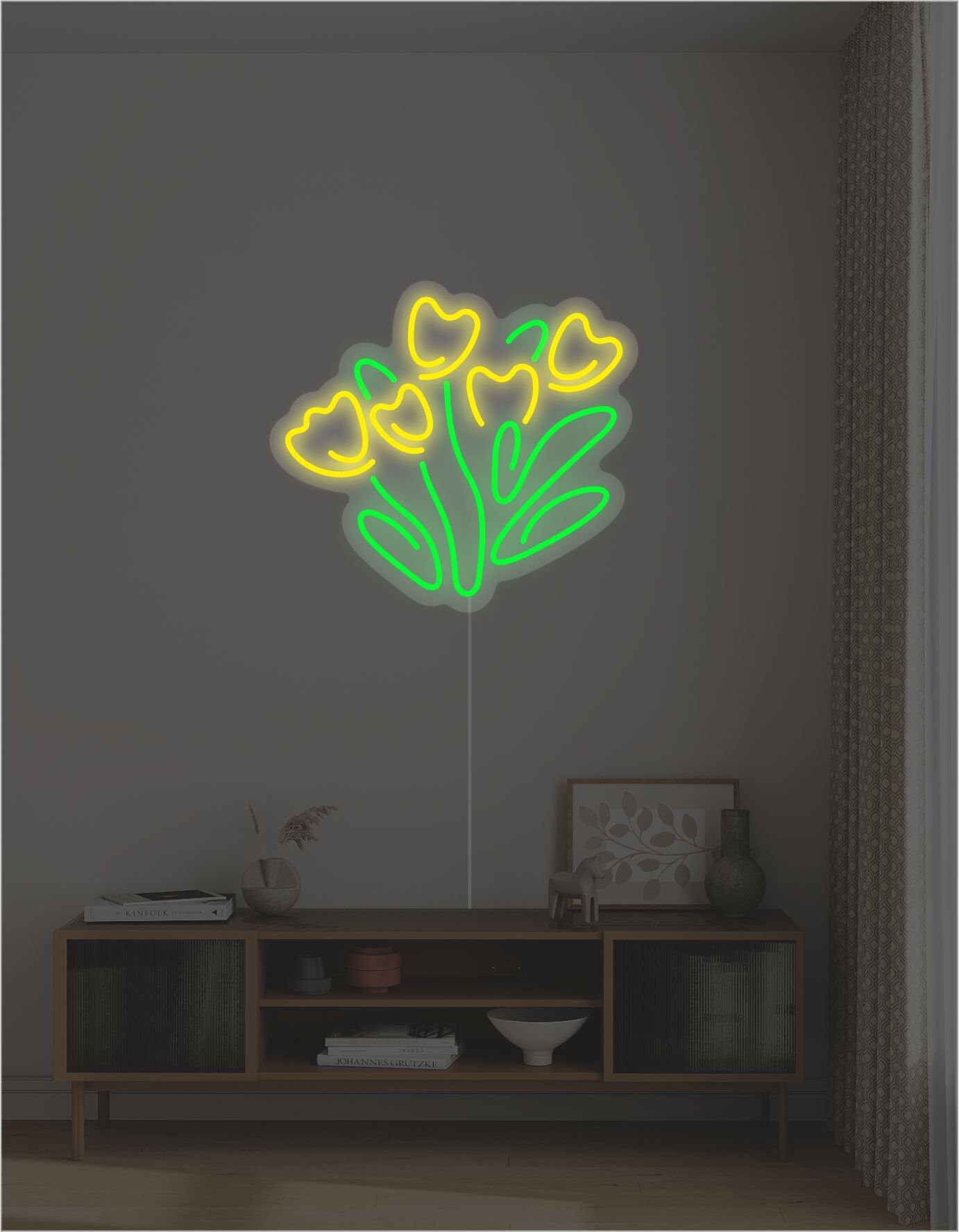 Tulip LED Neon Sign, Birth Flower Gift, Tulip Decor, an Original Gift ...