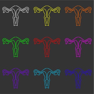 Uterus LED Neon Sign, Feminist Wall Decor - Choose Your Color, Size and ...