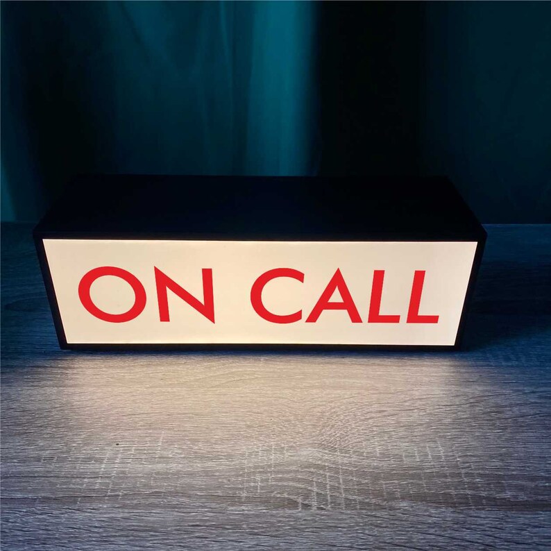 On Call Sign | Table and Wall Light Box | Do Not Disturb Light up Sign ...
