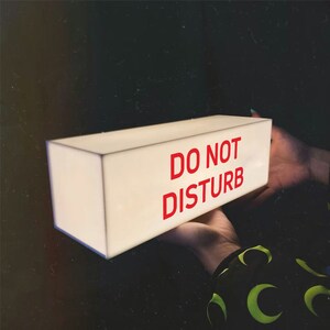 Do Not Disturb Sign | Table and Wall Light Box | Recording Studio Art ...