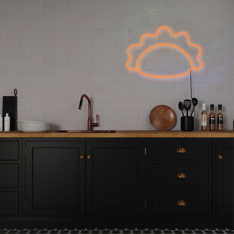 Cute Dumpling Led Neon Sign Japanese Fried Gedza Night Light - Etsy