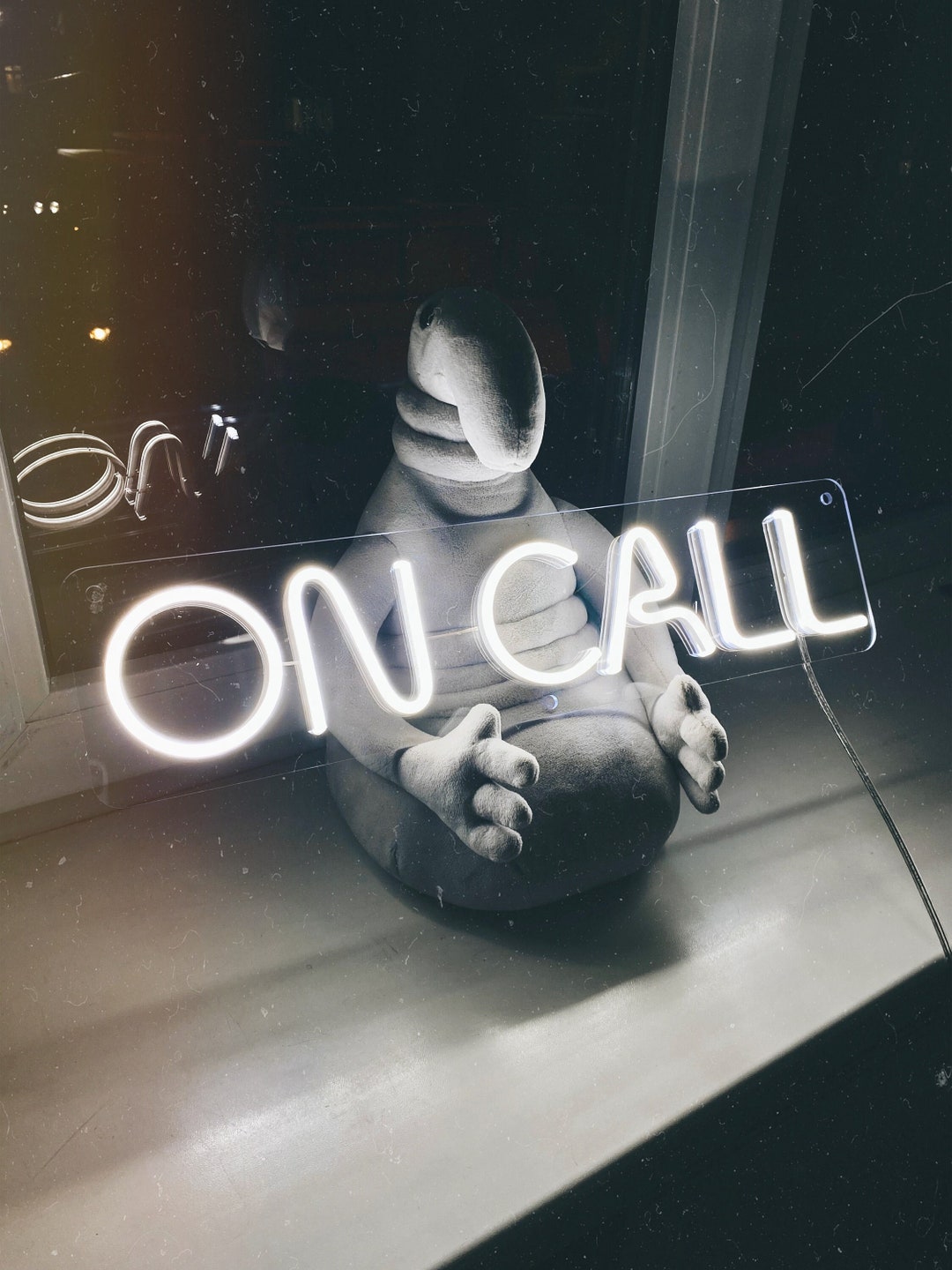 On Call LED Neon Sign | Do Not Disturb Light up Sign | Meeting in ...