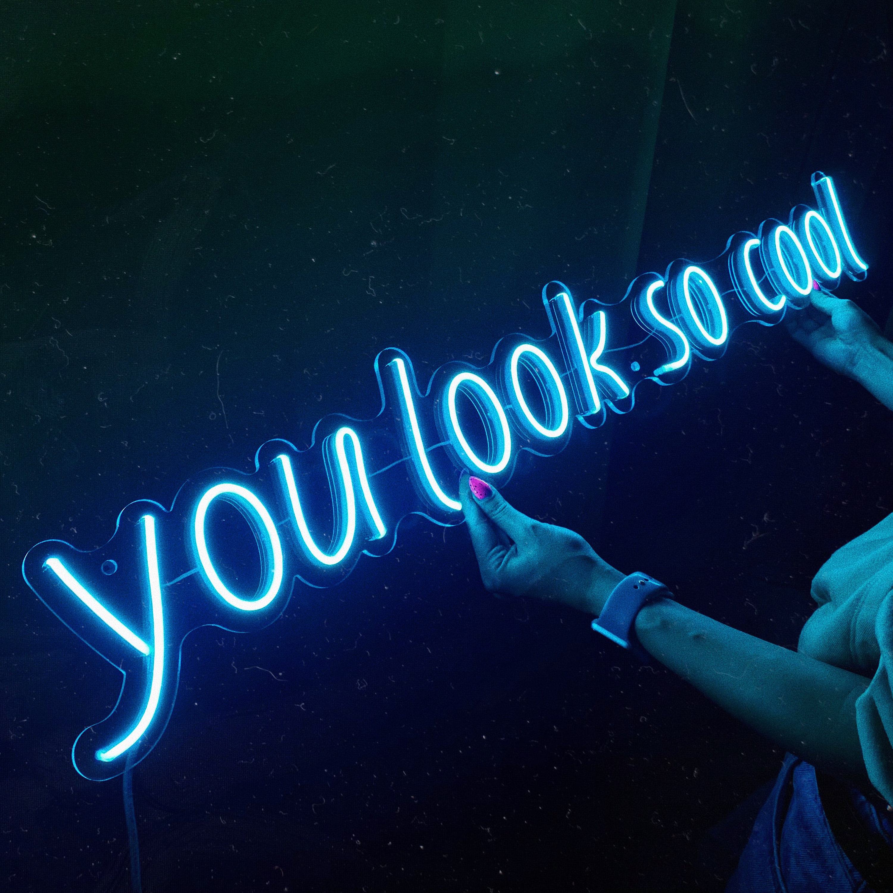 You Look so Cool LED Neon Sign | Room Decor | Gift for Her | Nursery ...