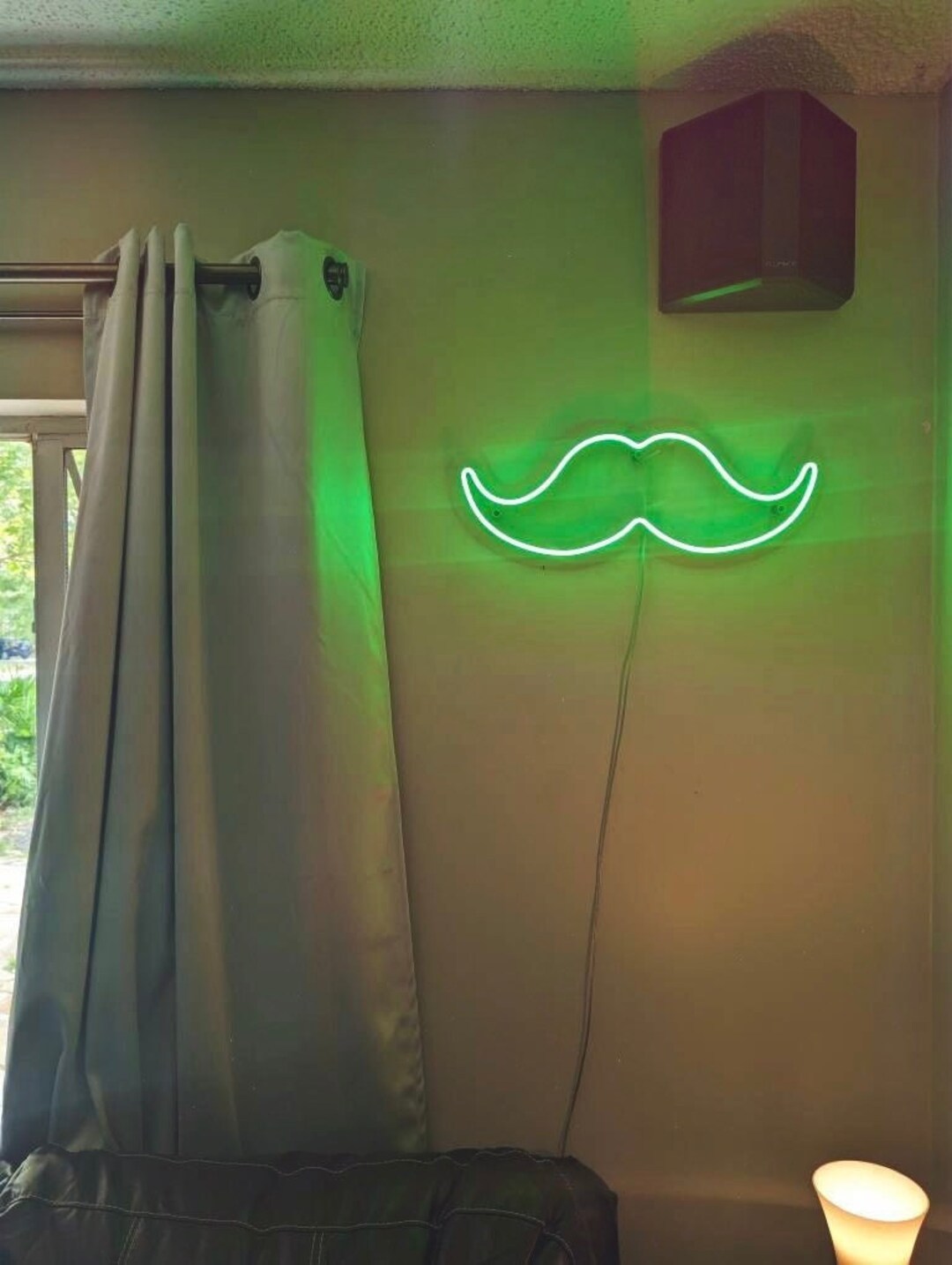 Mustache LED Neon Sign for Wall Perfect Business Backdrop and Salon ...