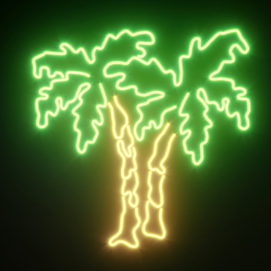 Two Palms LED Neon Sign Coconut Palm Tree Tropical Decor - Etsy