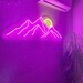 Mountain LED Neon Sign | Customize Large Sunset Acrylic Wall Art ...