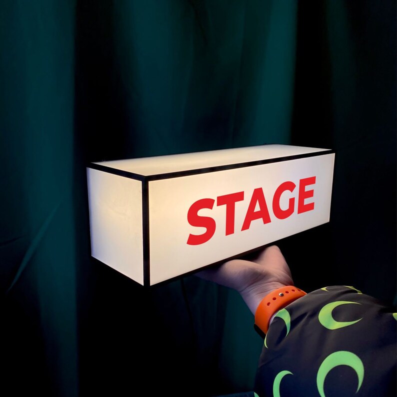 Stage Light Box | Small Table and Wall Lamp for Movie Night Decor | USB ...