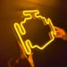 Check Engine LED Neon Sign Perfect Automotive Gift for Dad - Etsy