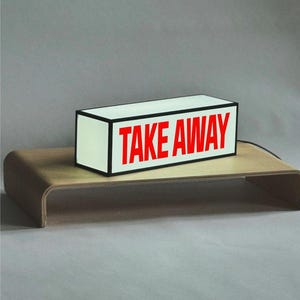 Take Away Sign | Table and Wall Light Box | Sign for Business | USB ...
