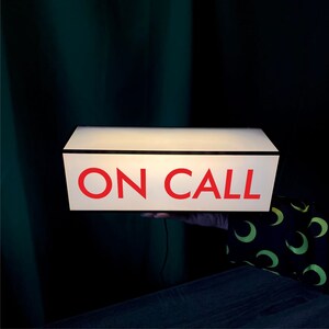 On Call Sign | Table and Wall Light Box | Do Not Disturb Light up Sign ...