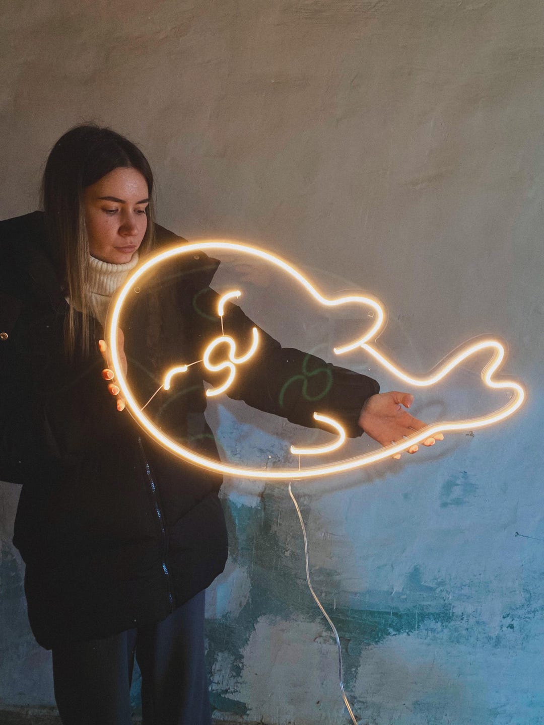 Cute Seal LED Neon Sign | Manatee Art | Nautical Sign - Choose Your ...