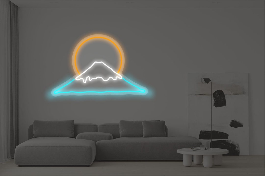 Fuji Mountain LED Neon Sign Japanese Home Decor Travel - Etsy