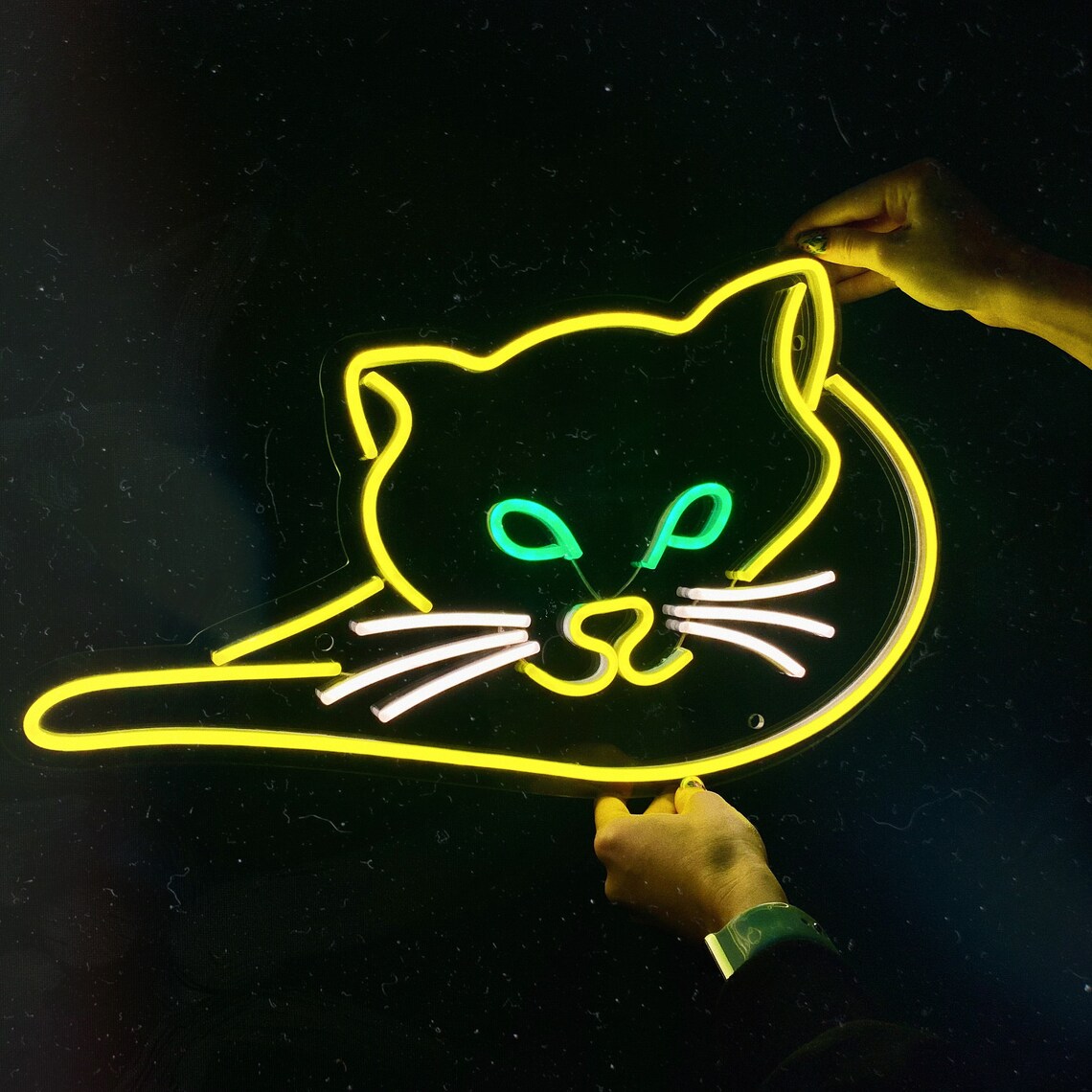 Lying Cat LED Neon Sign Animal Light Decor Pet Wall Art - Etsy
