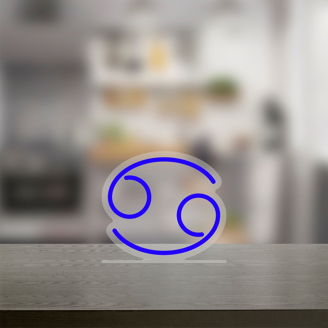 Cancer Zodiac LED Neon Sign | Astrology Decor | Zodiac Symbols | Neon ...