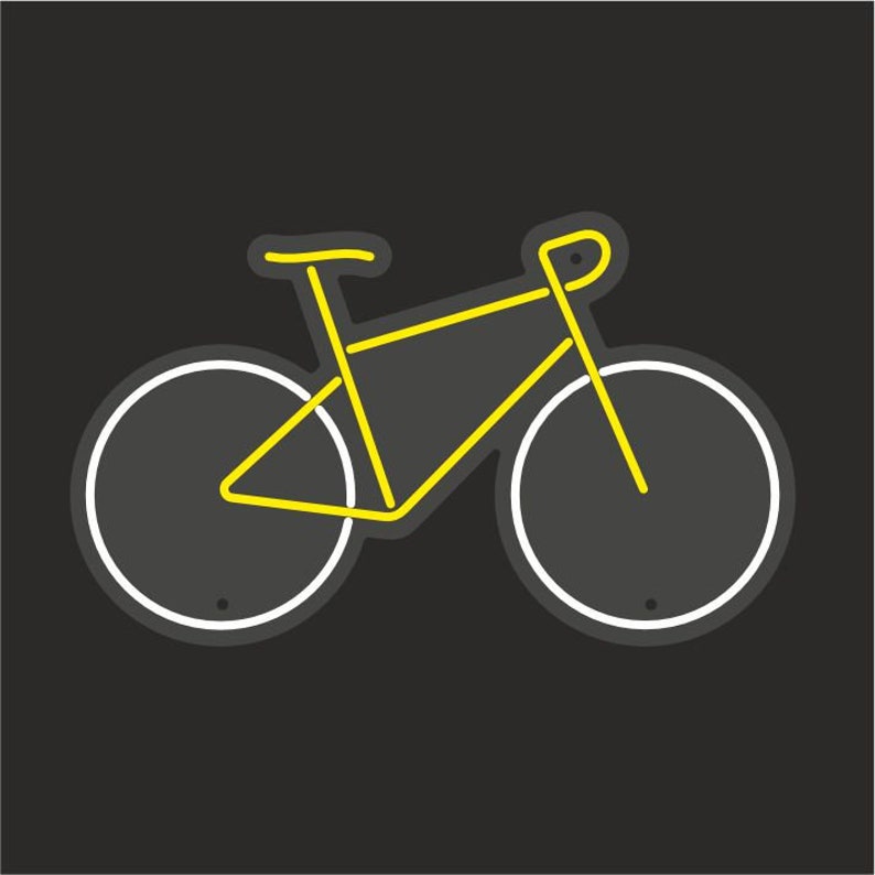 Bike LED Neon Sign Bicycle Kids Wall Decor Gift for Boy or - Etsy