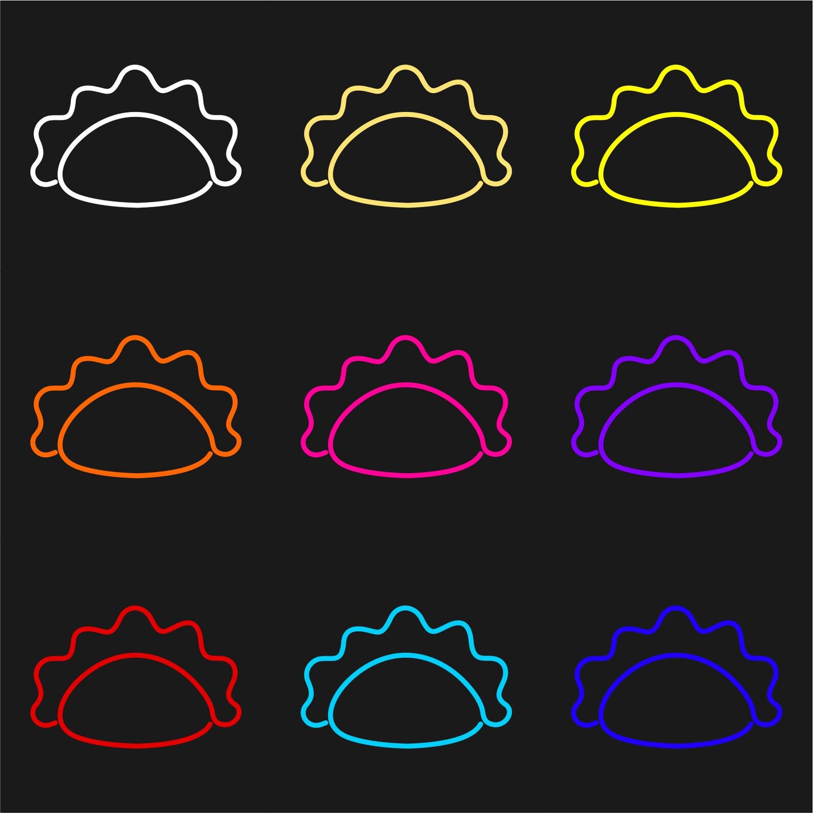 Cute Dumpling Led Neon Sign Japanese Fried Gedza Night Light - Etsy