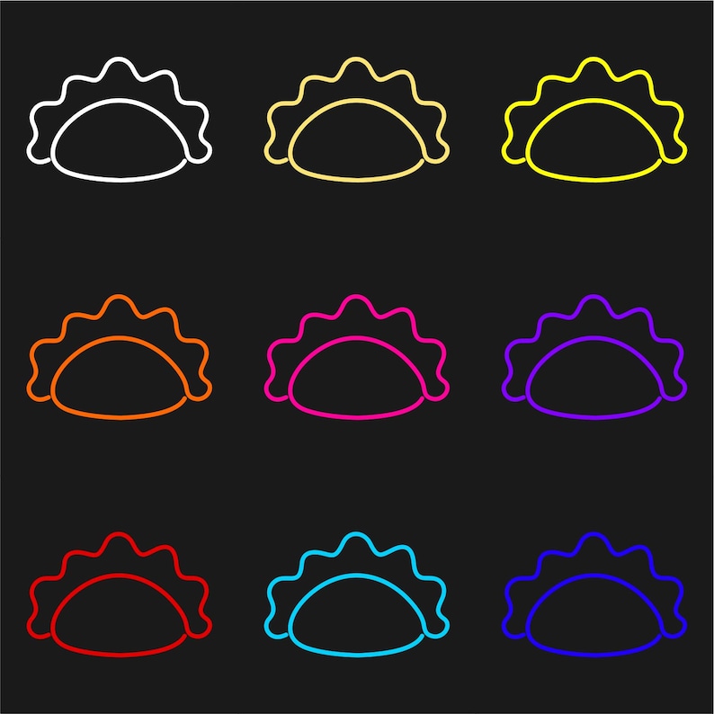 Cute Dumpling Led Neon Sign Japanese Fried Gedza Night Light - Etsy