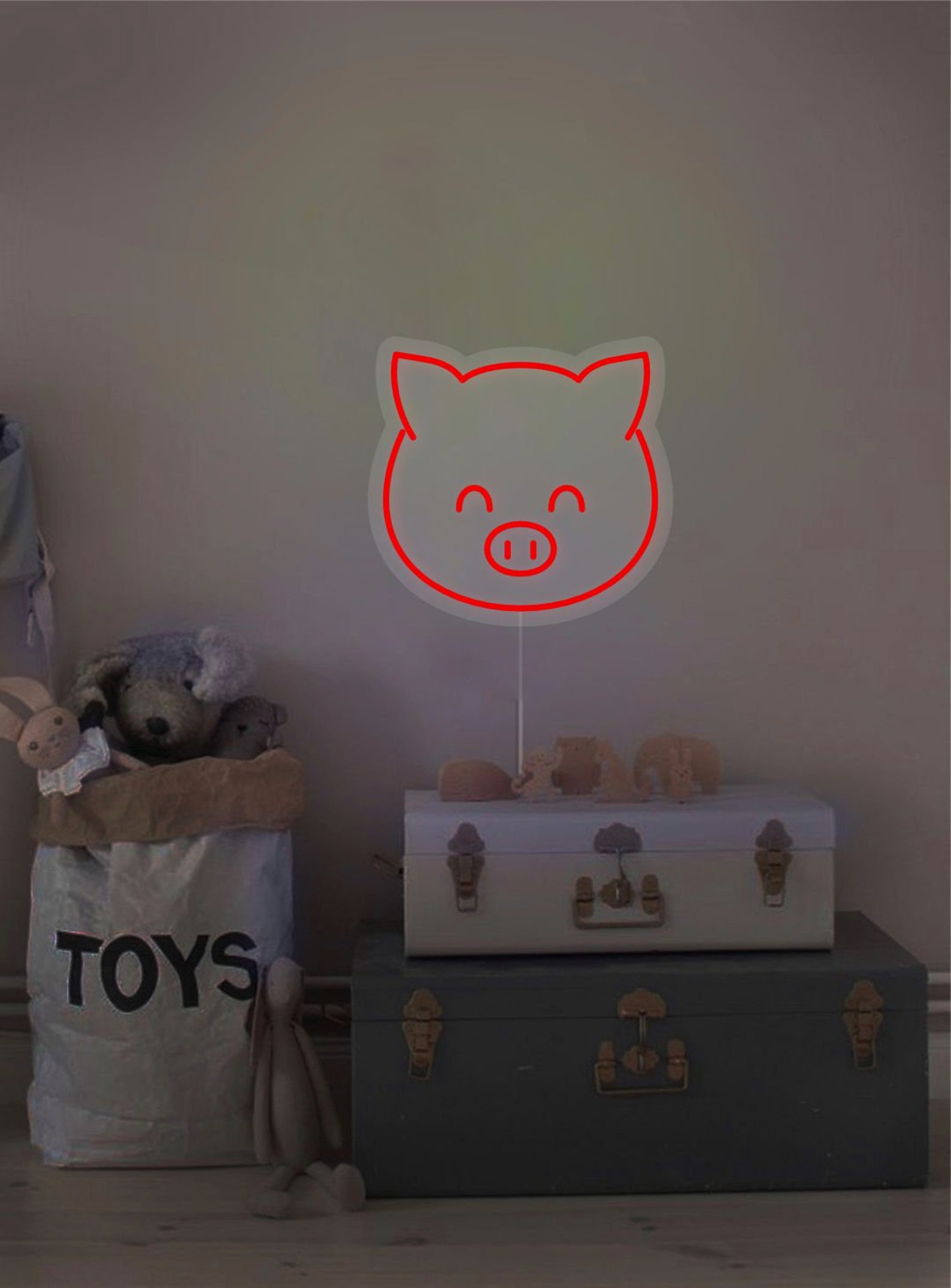 Cute Baby Pig LED Neon Sign Nursery Decor Restaurant Sign - Etsy