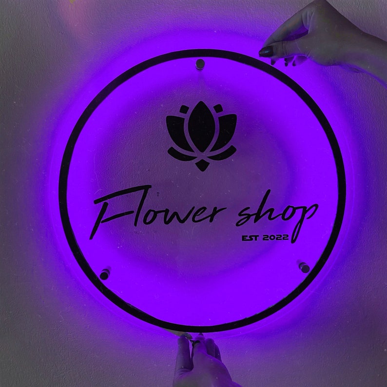 Custom Backlit Acrylic Sign | Customized Business Sign | Light up Signs ...