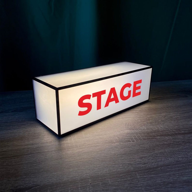 Stage Light Box | Small Table and Wall Lamp for Movie Night Decor | USB ...