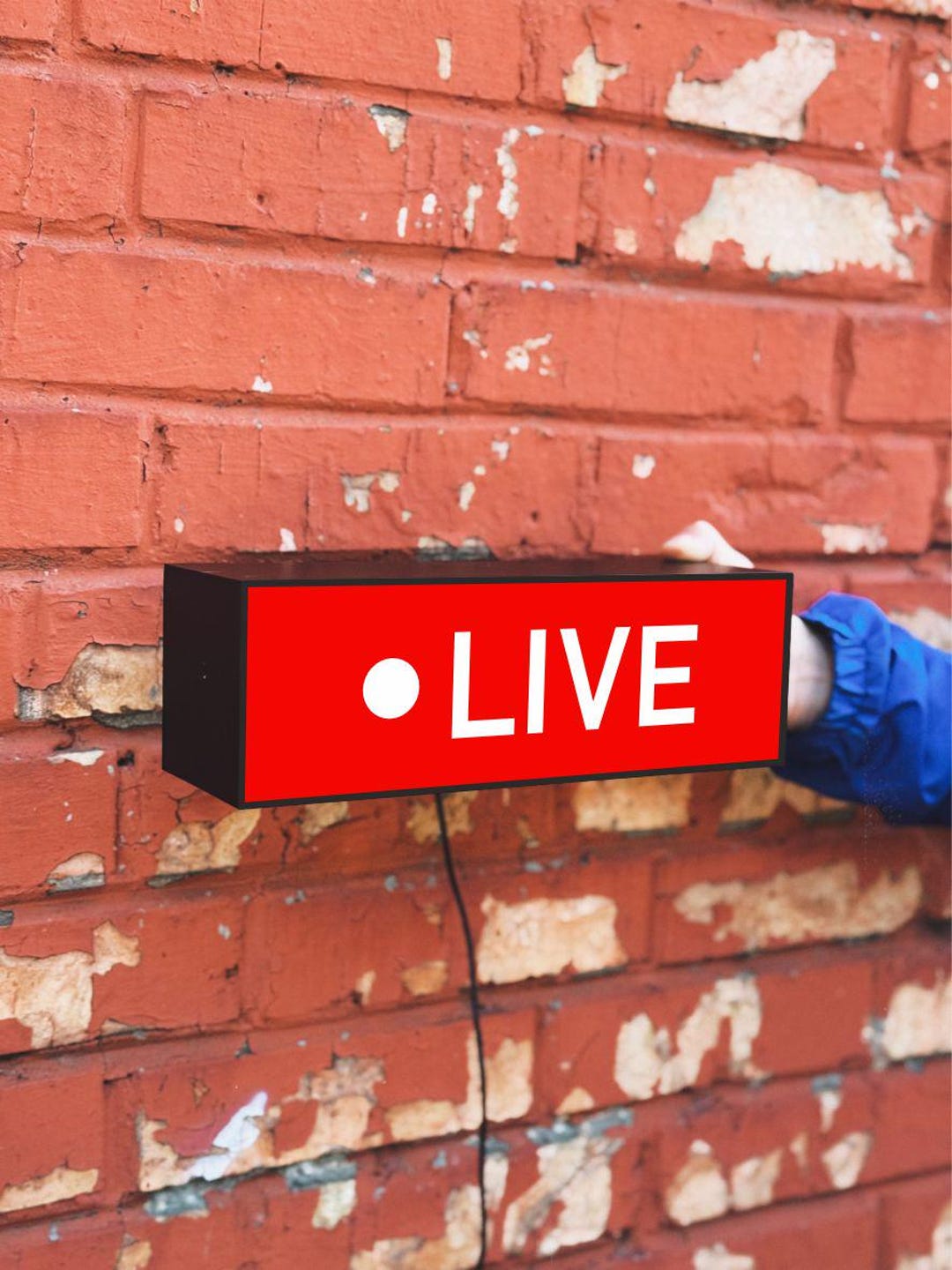 Live LED Light Box | Streamer Room Sign | Table and Wall Light Box ...