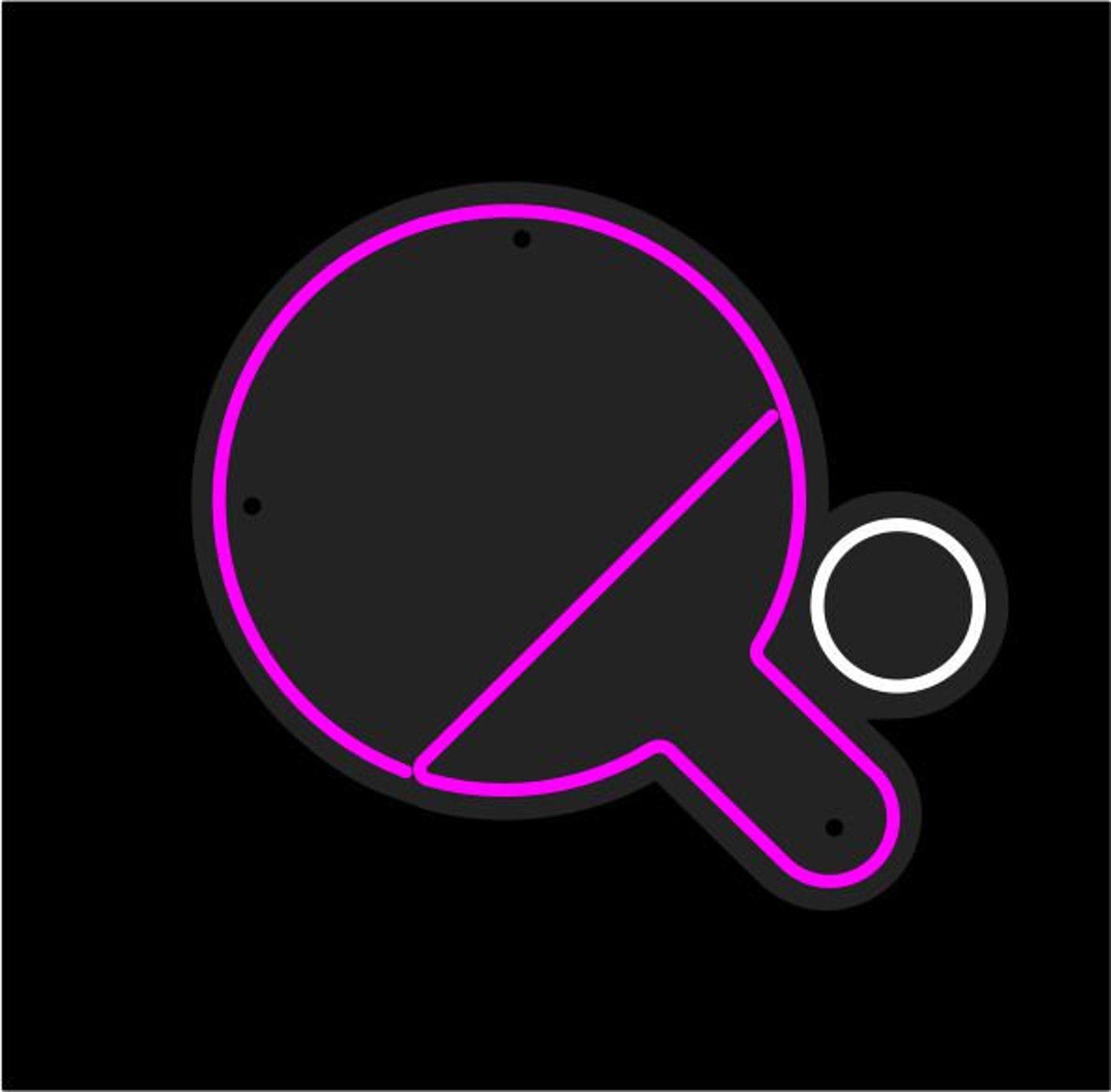 Ping Pong LED Neon Sign Table Tennis Wall Decor Choose - Etsy