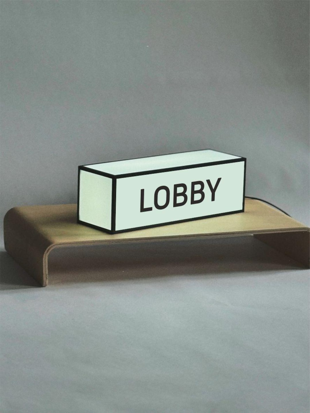 LED Lightbox Sign Lobby – Minimalist Illuminated Wall Sign for Offices ...
