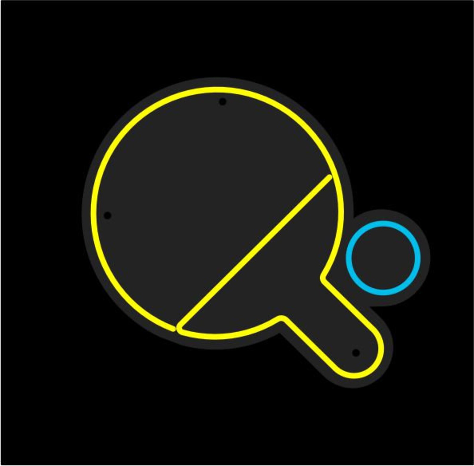 Ping Pong LED Neon Sign Table Tennis Wall Decor Choose - Etsy