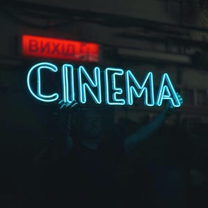 Cinema LED Neon Sign | Movie Room Wall Art | Theater Gifts - Etsy