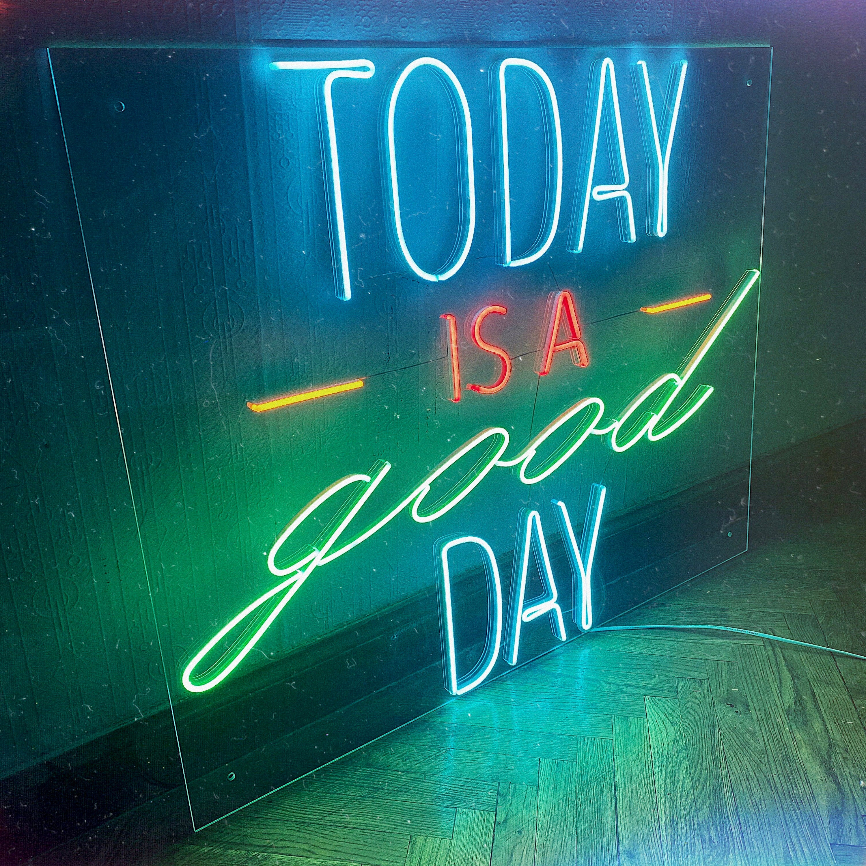 Today is a Good Day LED Neon Sign, Inspirational Quote, Positive Vibes ...