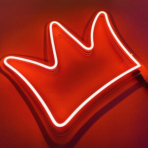 Crown Led Neon Sign, Wall Decor, Night Light, Bedroom Decor Teens ...