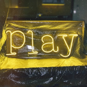 Play LED Neon Sign, Decor for Game Room Choose Size and Colors, Control ...