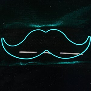 Mustache LED Neon Sign for Wall Perfect Business Backdrop and Salon ...