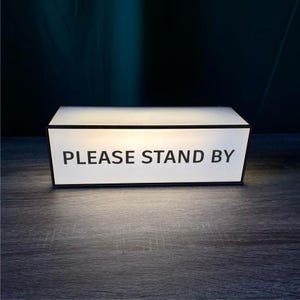 Please Stand by Sign | Navigation Wall Decor for Business | USB Powered ...