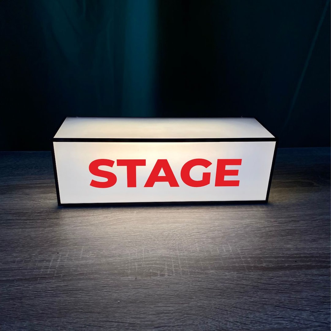 Stage Light Box | Small Table and Wall Lamp for Movie Night Decor | USB ...