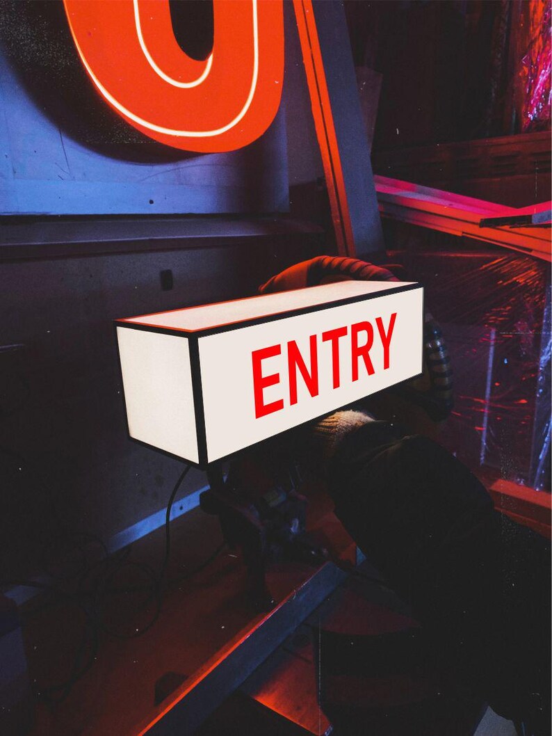 Entry Sign | Table and Wall Light Box | Table Decor | Illuminated Sign ...