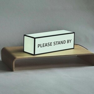 Please Stand by Sign | Navigation Wall Decor for Business | USB Powered ...