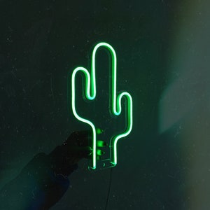 Cactus LED Neon Sign | Nursery Lighting | Baby Kids Room Decor | Night ...