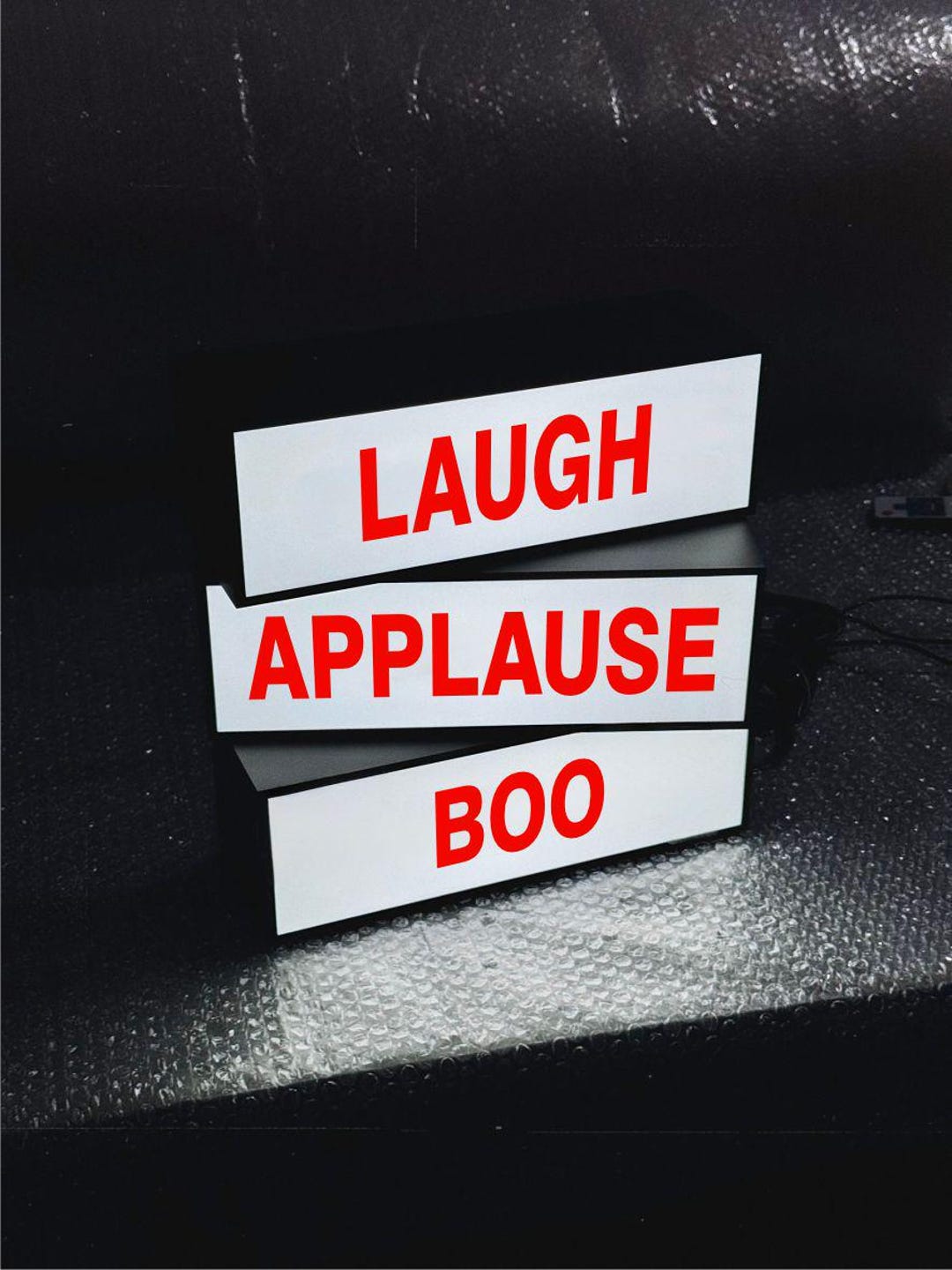 Applause Sign | Table and Wall Light Box | Laugh Sign | Illuminated Boo ...