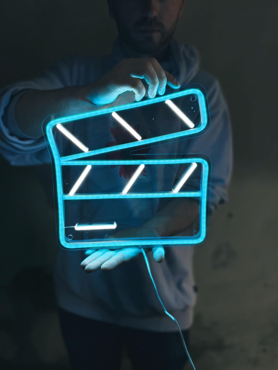 Clapperboard LED Neon Sign - Light up Cinema Decor for Movie Lovers - Etsy