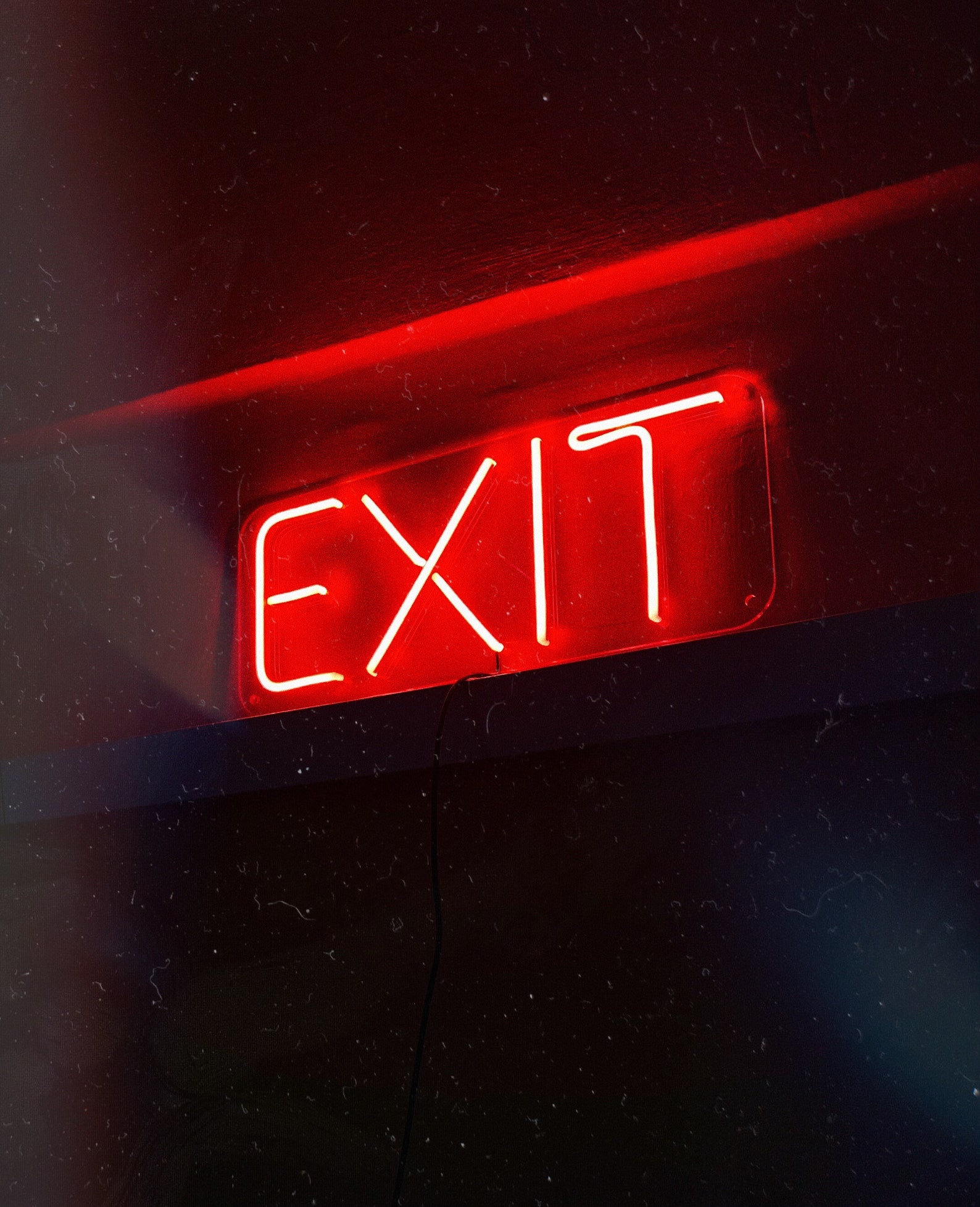 Exit LED Neon Sign Directional Exit Sign Business Exit - Etsy