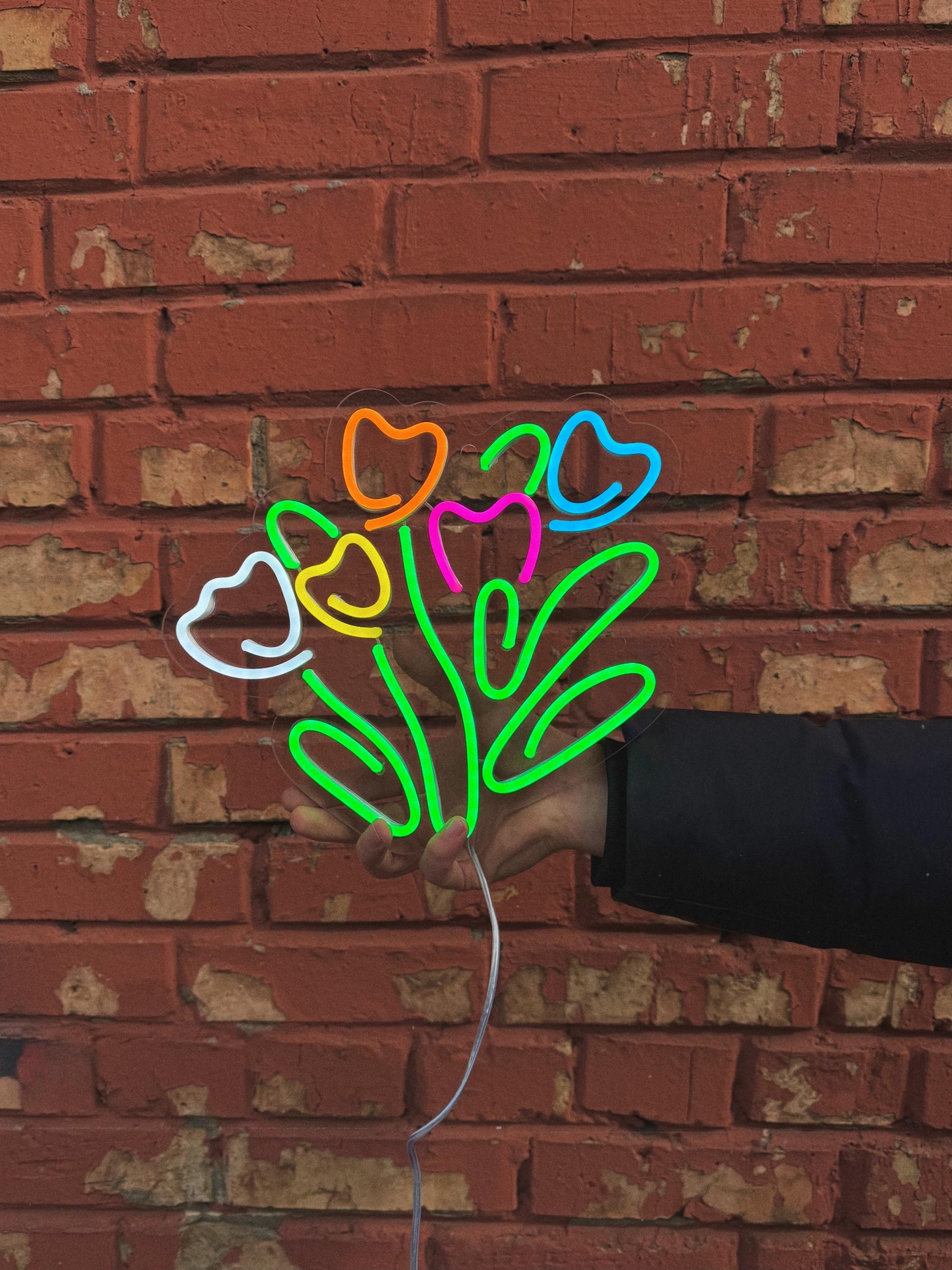 Colorful Tulip LED Neon Sign - Perfect Floral Home Decor - Etsy