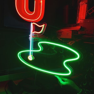Golf Course LED Neon Sign | Golf Room Decor | Unique Golf Gift - Etsy